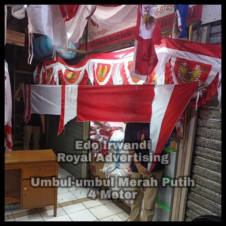Jual BENDERA UMBUL-UMBUL MERAH PUTIH MOTIF READY UKURAN 3 METER DAN 4 METER KODE 1072 | Shopee ...