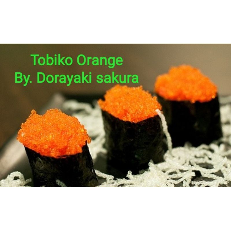 Jual TERMURAH !! Tobiko orange 500gr l telur ikan flying fish roe 100gr ...
