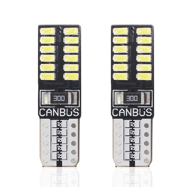 Jual Lampu Kabin Mobil Lampu Senja Led T10 Canbus 24 SMD Cahaya Putih R036 | Shopee Indonesia