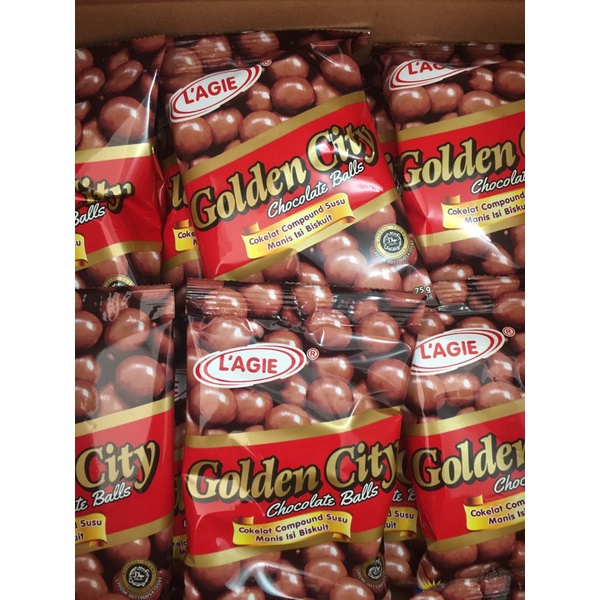 Jual Lagie Golden City Chocolate Balls Crispy Ball 75gr Choco Topping ...