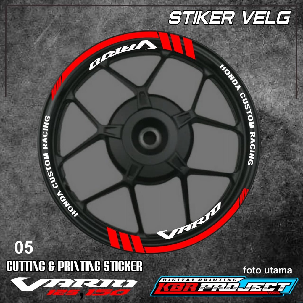 Jual Stiker Velg VARIO 150 125 - Stikter Velg Variasi List Honda VARIO ...
