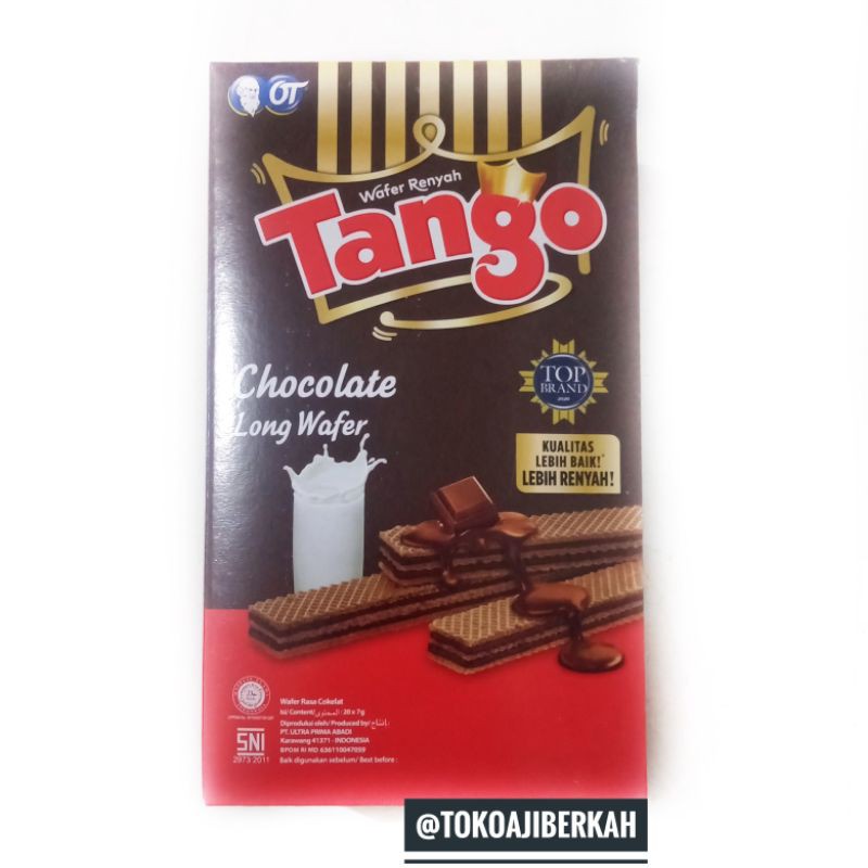 Jual WAFER TANGO COKELAT 1 BOX ISI 20/ CHOCOLATE WAFER TANGO/ FREE ...