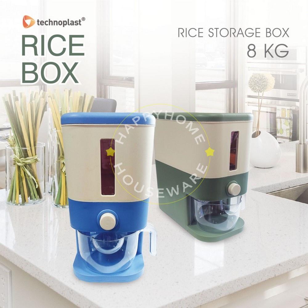 Jual RICE STORAGE Box 8kg | Rice Box | Tempat Penyimpanan Beras 8kg | Shopee Indonesia