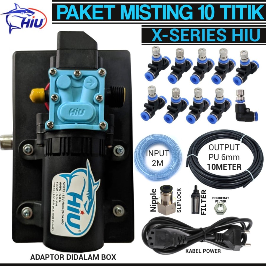 Jual Pembuat Embun Paket Misting 10 Titik Bisa di Atur dan control ...