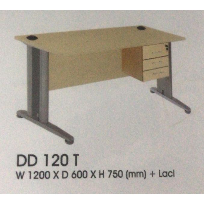 Jual Indachi Office Meja Kantor - Dd 120 T - - Fin Melamine ...