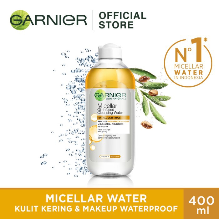 Jual Garnier Skin Care Micellar Water Biphase - 400 ml | Shopee Indonesia