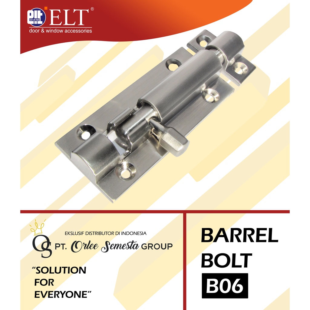 Jual ELT BARREL BOLT B06 l GRENDEL SLOT PINTU | Shopee Indonesia