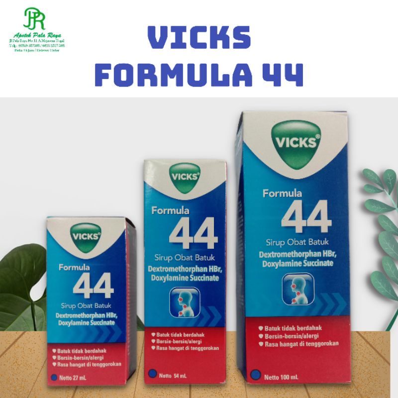 Jual Vick Formula 44 Dewasa (Obat Batuk) | Shopee Indonesia