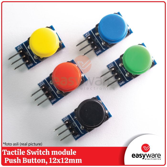 Jual Tactile switch push button module 12x12mm | Shopee Indonesia