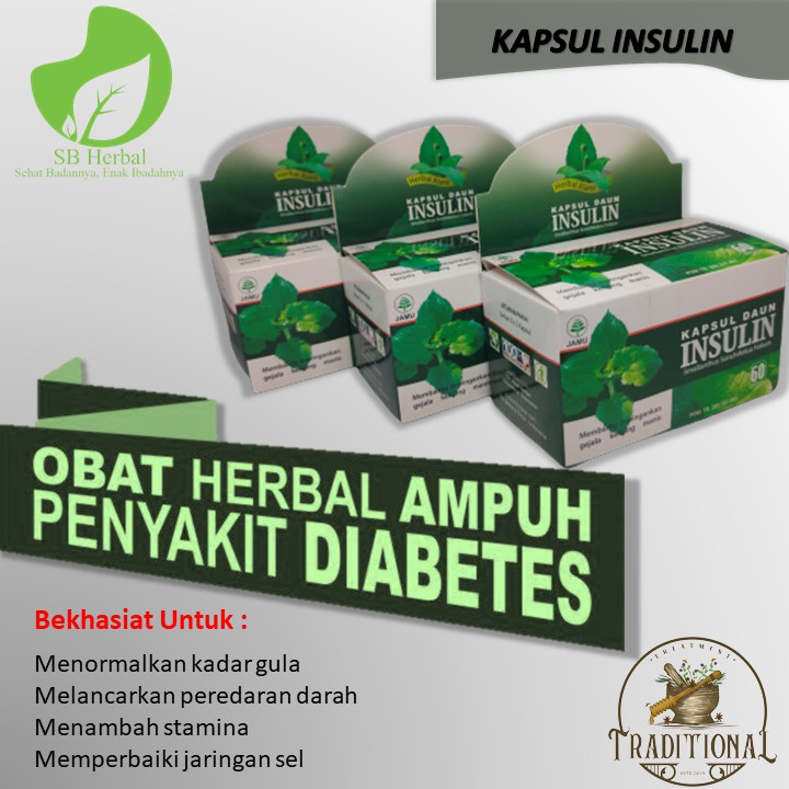 Jual Obat Diabetes kering Paling Ampuh - Kapsul Daun Insulin - Jamu ...