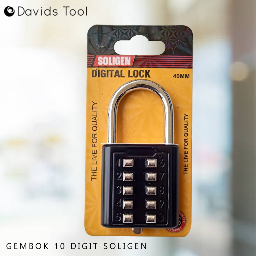 Jual Gembok Pin Password Nomor Digital Soligen 40mm | Shopee Indonesia