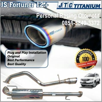 Jual JTC Exhaust Muffler Titanium Tip Knalpot Fortuner VNT 12+ Titanium ...