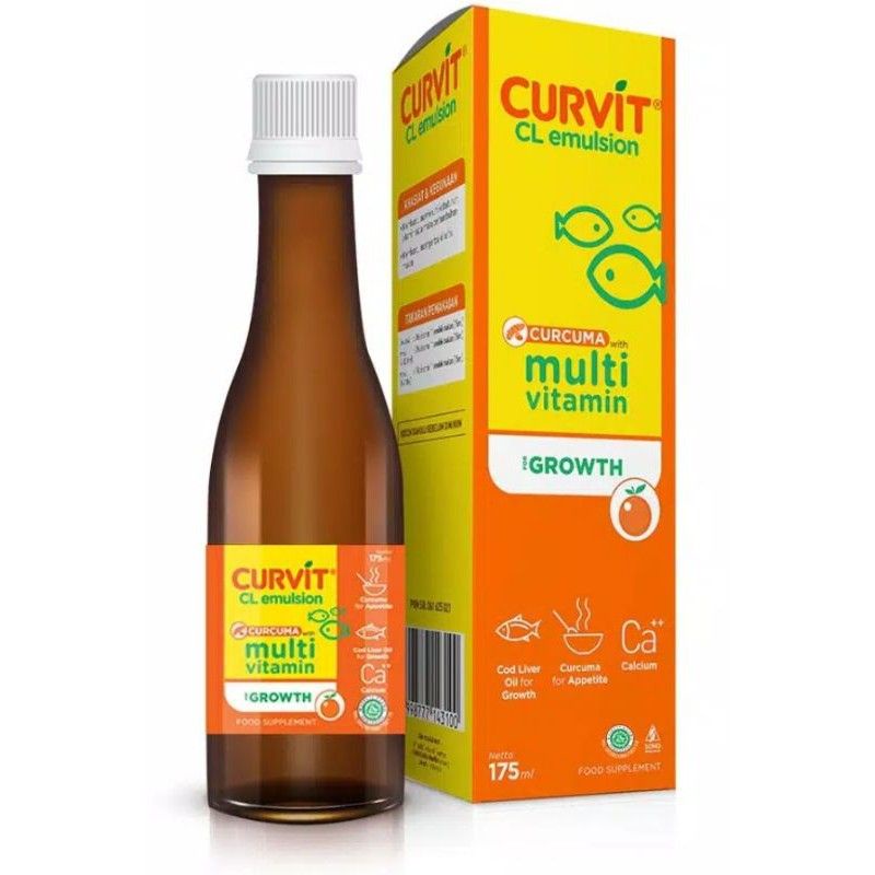 Jual Curvit CL Emulsion Tambah Nafsu Makan 175ml | Shopee Indonesia