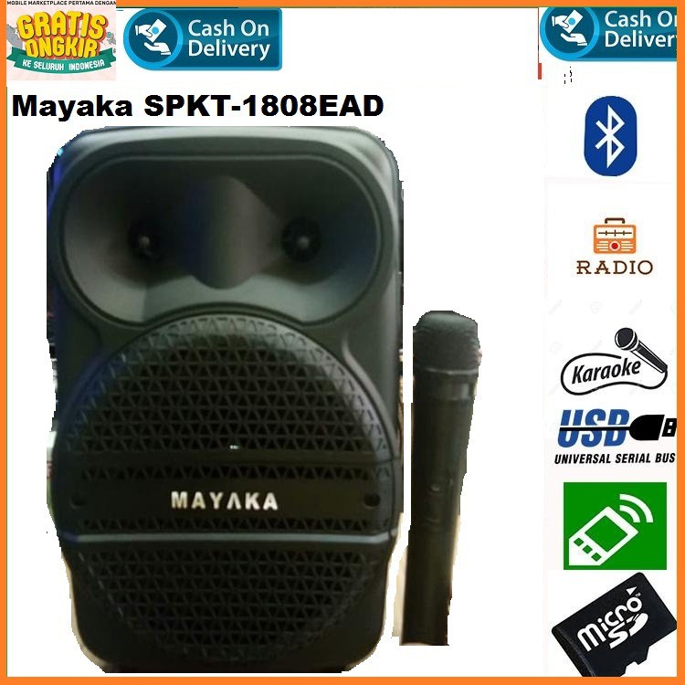 Jual Portable Wireless Meeting Ampli Mayaka SPKT-1808EAD | Speaker ...
