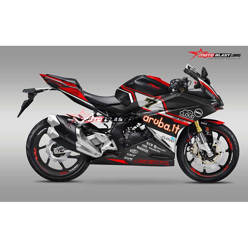 Jual Decal Stiker Motor Full Body Motoblast Honda CBR250RR Black Arub ...
