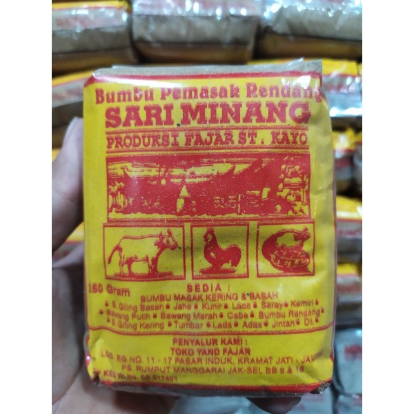Jual Bumbu Rendang/sari minang/250Gram isi 4 bungkus /1kg/Bumbu bubuk ...