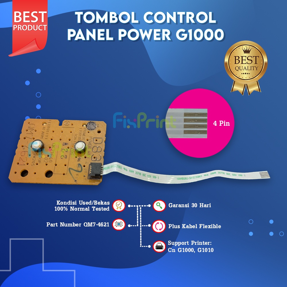 Jual Panel Power Canon G1000 Tombol Control Panel Assembly Power Switch ...