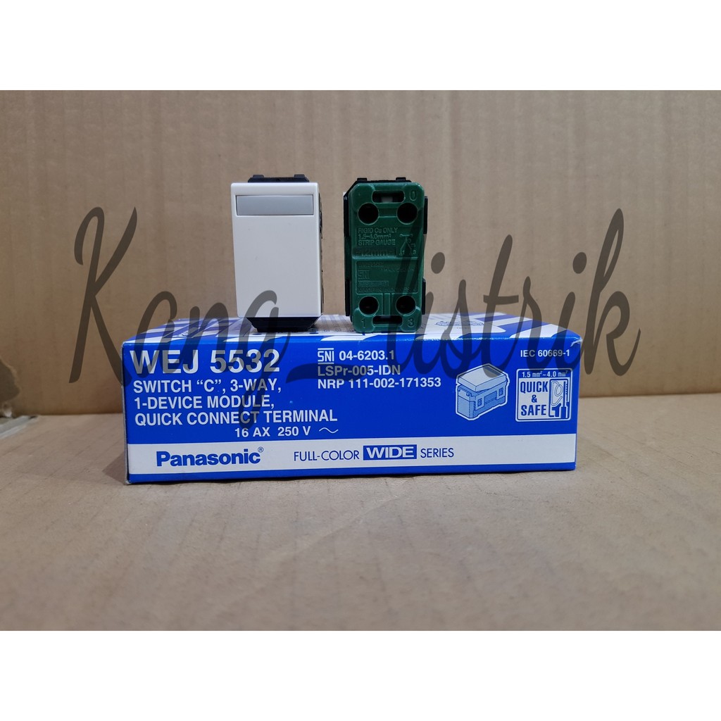 Jual Panasonic Saklar "C" 16AX (Saklar Hotel) - WEJ5532 | Shopee Indonesia
