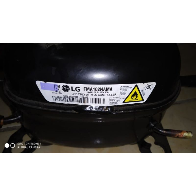 Jual kompresor kulkas LG inverter FMA102NAMA | Shopee Indonesia