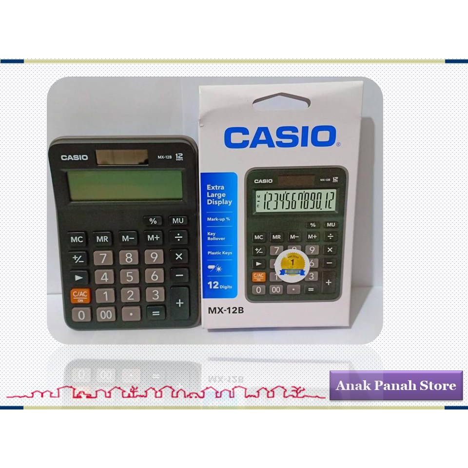 Jual Kalkulator 12 Digit merk Casio MX 12B | Shopee Indonesia