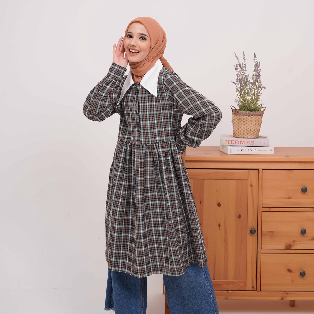 Jual Maydee Kesya Midi Dress Huzel | Shopee Indonesia