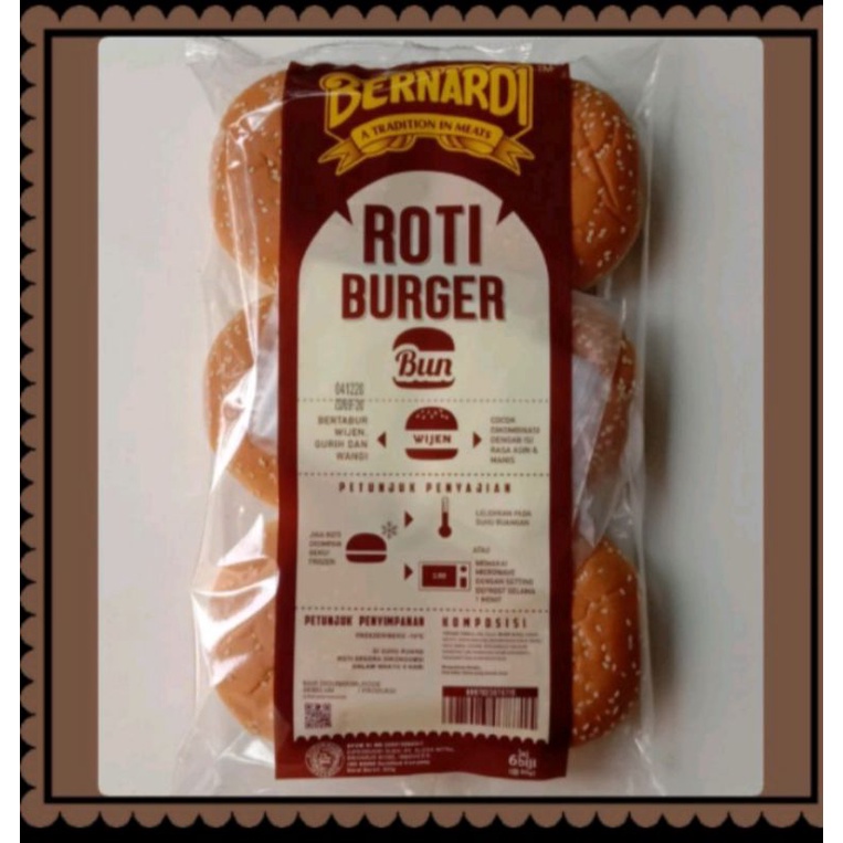Jual Bernardi Roti Burger isi 6pcs | Shopee Indonesia