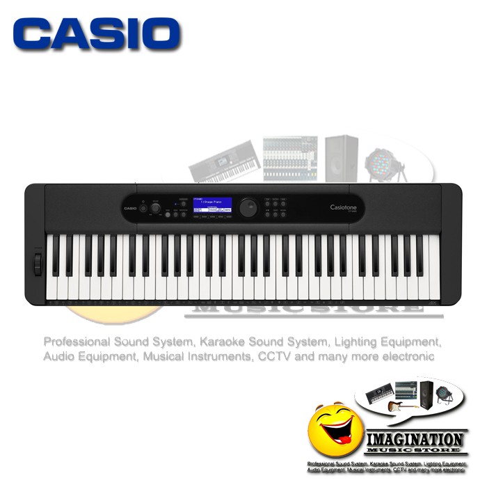 Jual Casio CT-S400 61-key Ultra-Portable Arranger Keyboard - Black ...