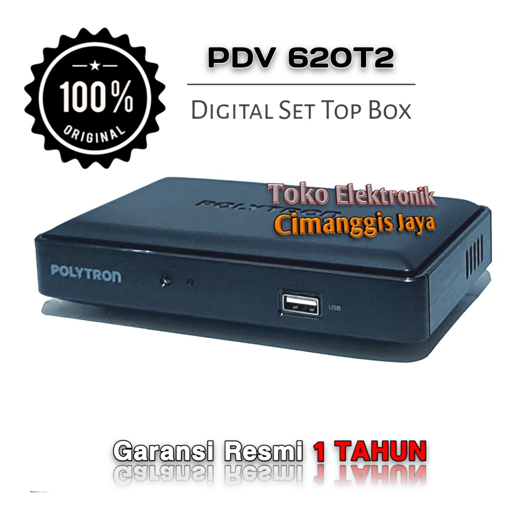 Jual MINI SET TOP BOX DIGITAL DVB-T2 POLYTRON | Shopee Indonesia