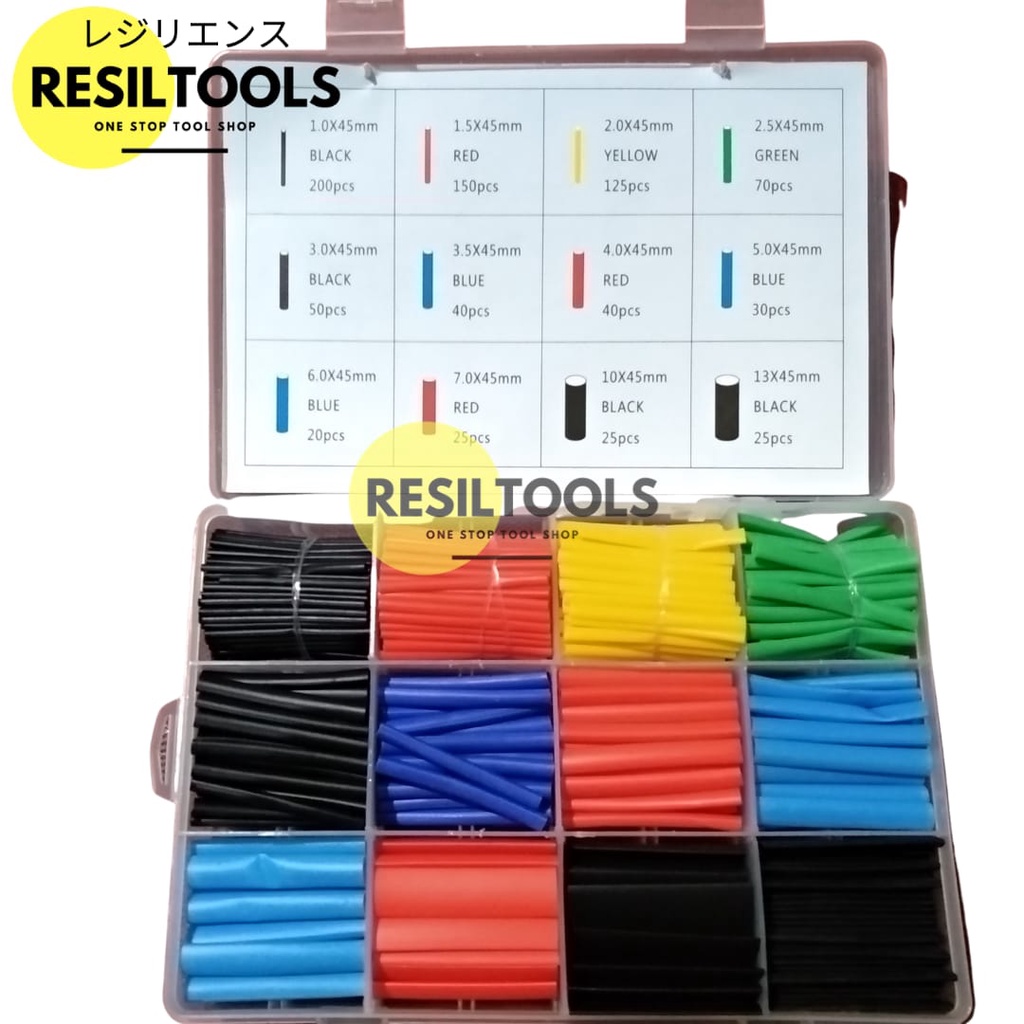 Jual Perset Selongsong Kabel Bakar Waterproof Tubing Susut Panas ...
