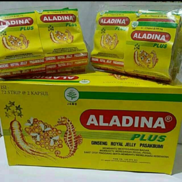 Jual OBAT ALADINA PLUS harga 1 strip 2500(isi 72 strip) | Shopee Indonesia