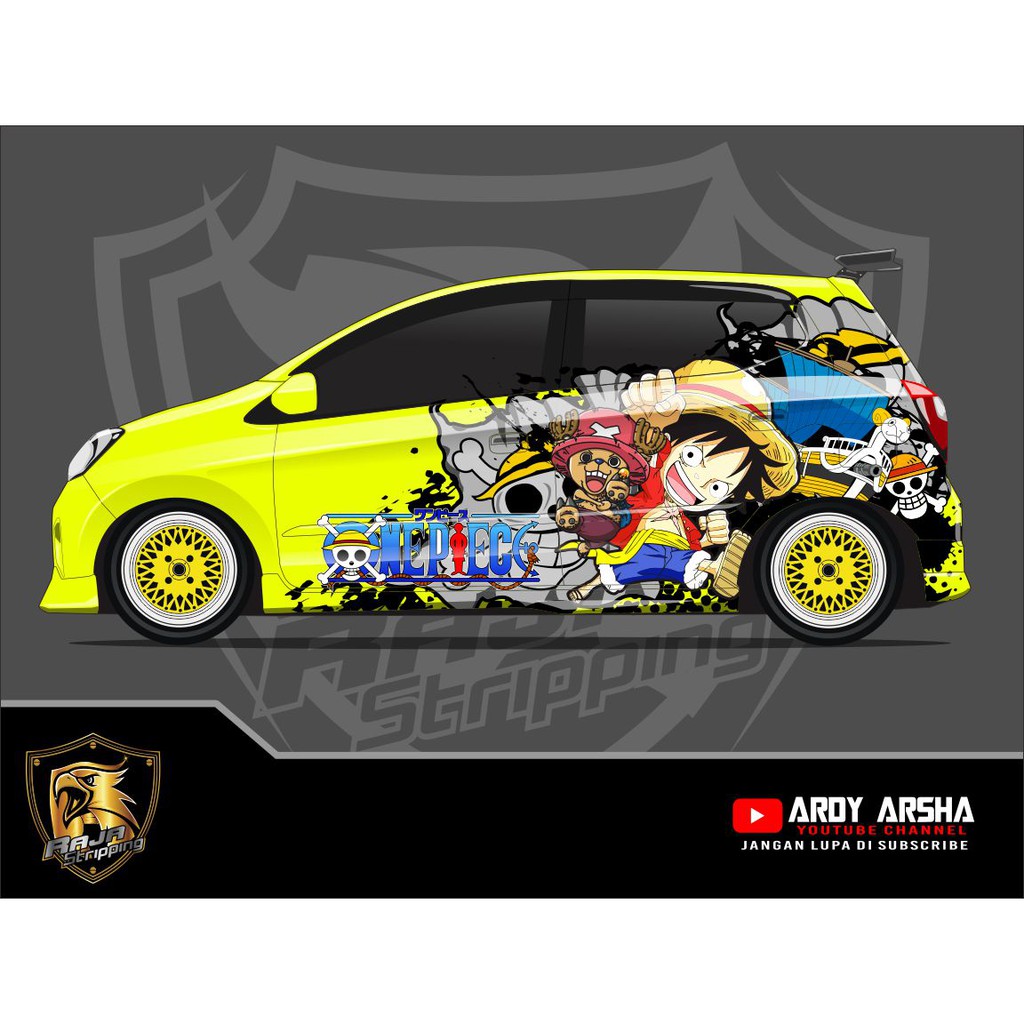 Jual Sticker striping mobil Agya/Ayla Custom one piece | Shopee Indonesia