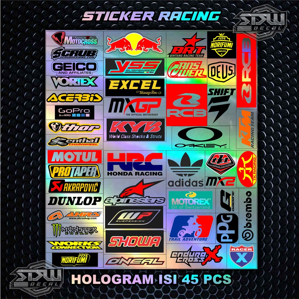Jual STICKER RACING STIKER PACK / STIKER MOTOR / STICKER VARIASI ...