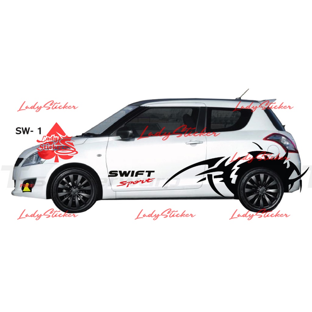 Jual Sticker stiker list mobil suzuki swift cutting stiker suzuki swift ...