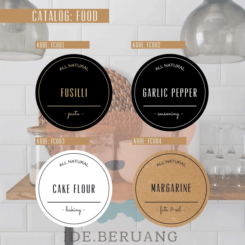 Jual Sticker Label Bumbu / Sticker Bumbu Lingkaran (Circle) | Shopee ...