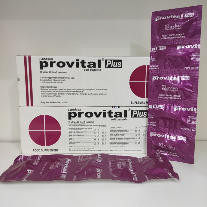 Jual Provital Plus Strip Isi 5 | Shopee Indonesia