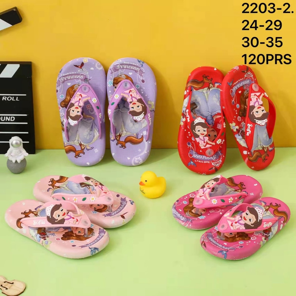 Jual Sandal Jepit Anak Perempuan Rubber Import Princess Sofia Winola Collection WNL 2203-2 ...