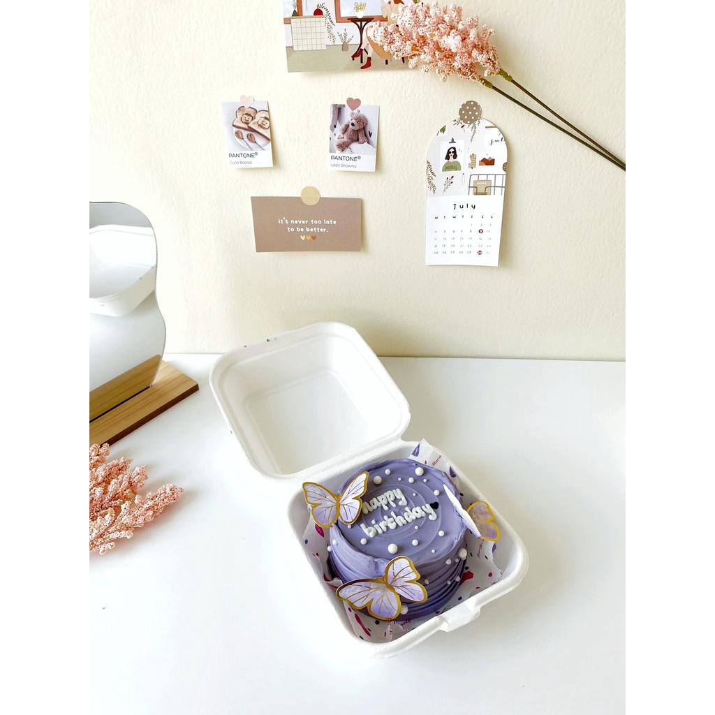 Jual BENTO CAKE - DESIGN BUTTERFLY // KUE CAKE KUPU KUPU | Shopee Indonesia