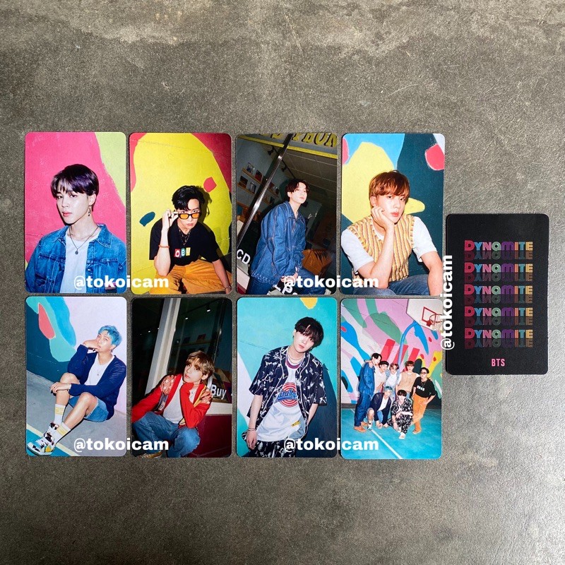 Jual Photocard BTS Dynamite Ver B | Taehyung Jin Jungkook Jimin RM Jhope V Suga | Shopee Indonesia