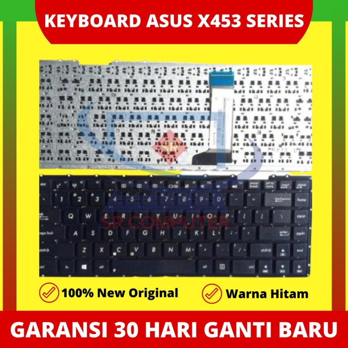 Jual ORIGINAL Keyboard Laptop ASUS X453 X453S X453SA X453M X453MA Hitam ...