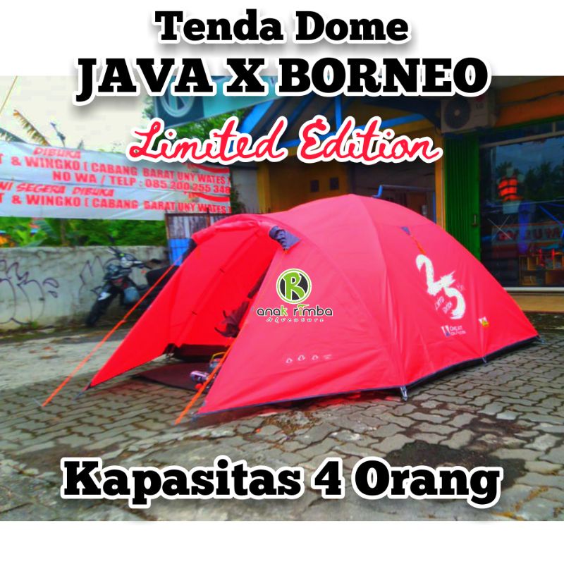 Jual JAVA X BORNEO TENDA DOME LIMITED EDITION KAPASITAS 4 ORANG | Shopee Indonesia