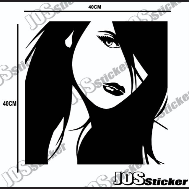 Jual STICKER CUTTING GAMBAR WANITA STIKER MOBIL TERBARU KEREN | Shopee ...