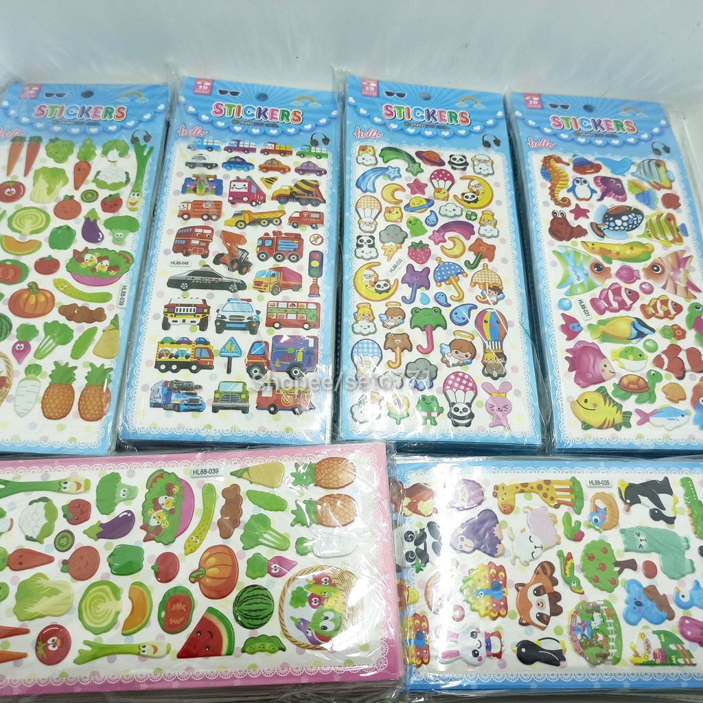 Jual Edukatoys Sticker Timbul Pt. 2 Stiker Tempelan Label Spongebob ...