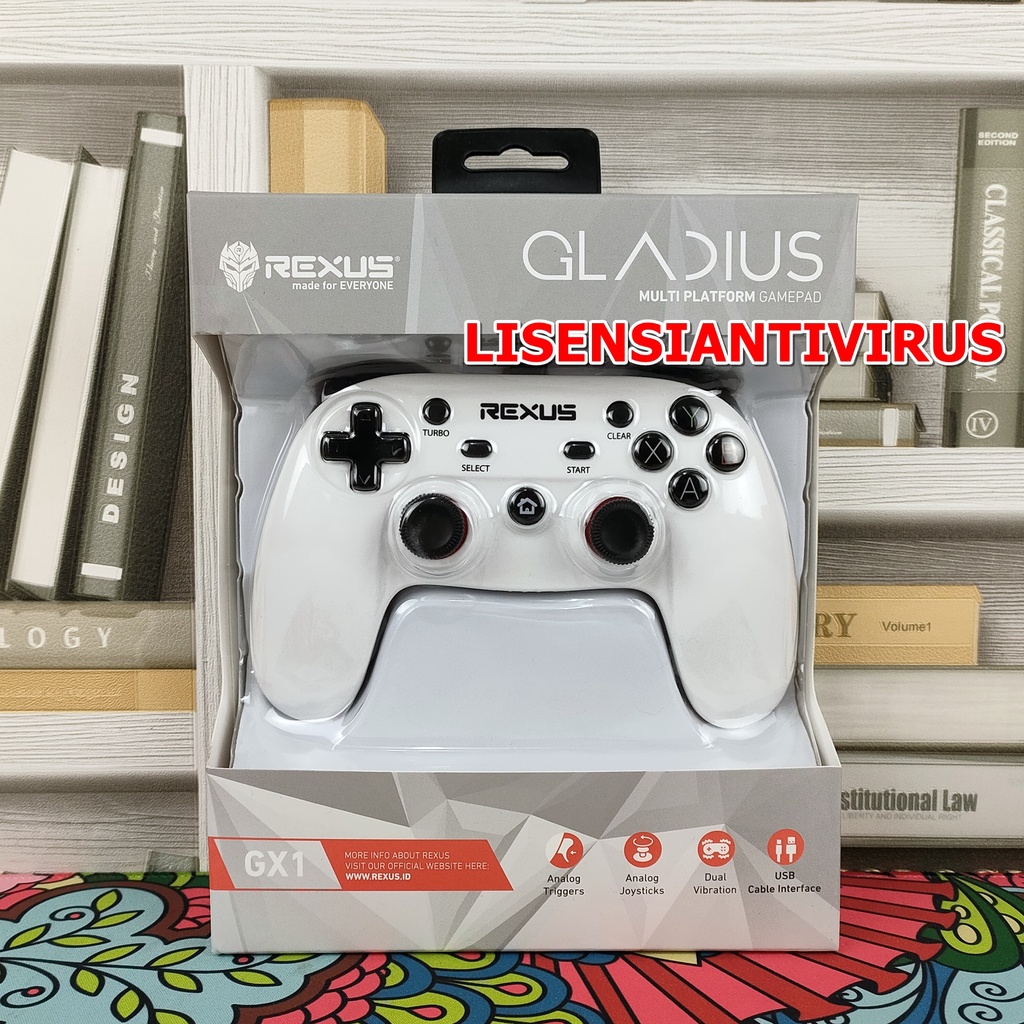 Jual Stik Turbo Gamepad Rexus Gladius GX1 White Stik Rexus GX1 PS3 ...