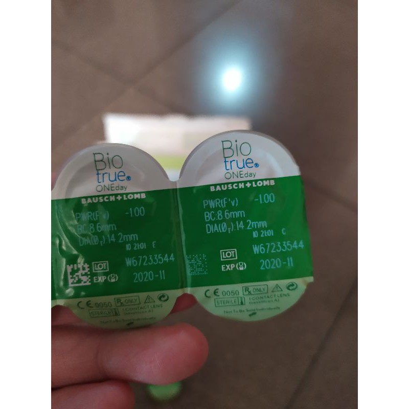 Jual soft lens bausch + lomb - ONE day ( new ) | Shopee Indonesia
