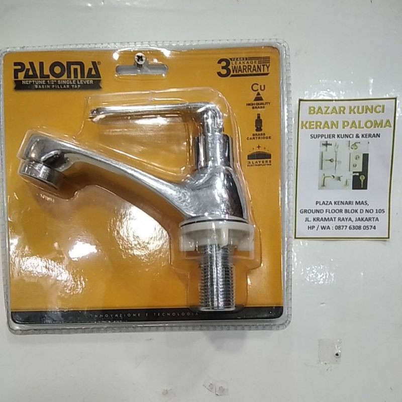 Jual PALOMA FCP 6284 - Keran Air Dingin Wastafel Cuci Tangan Neptune 1/2" Single Lever Basin ...