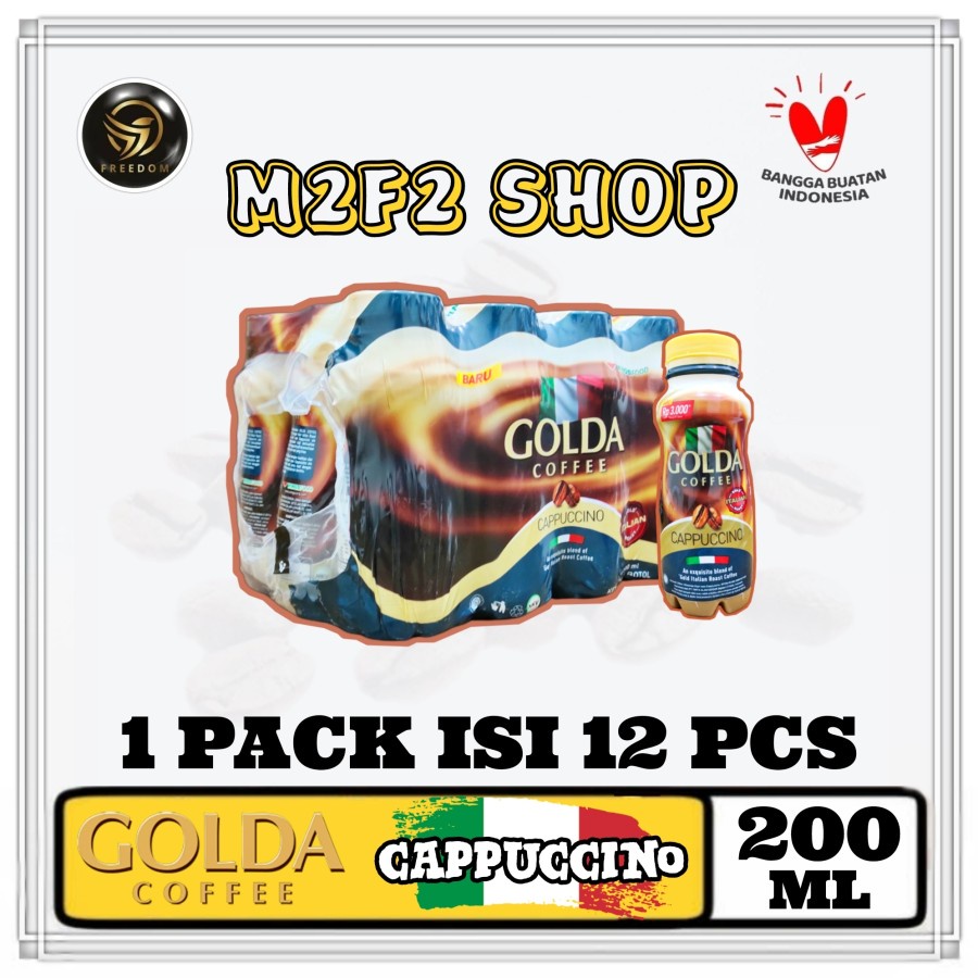 Jual Kopi Golda Coffee Cappuccino Botol Pet - 200 ml (Kemasan Pack ...