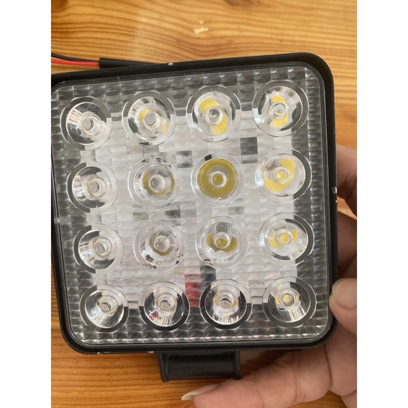 Jual Lampu Kerja Lampu Tembak Work Lamp 48 watt 16 led 12-24 volt Model TIPIS | Shopee Indonesia