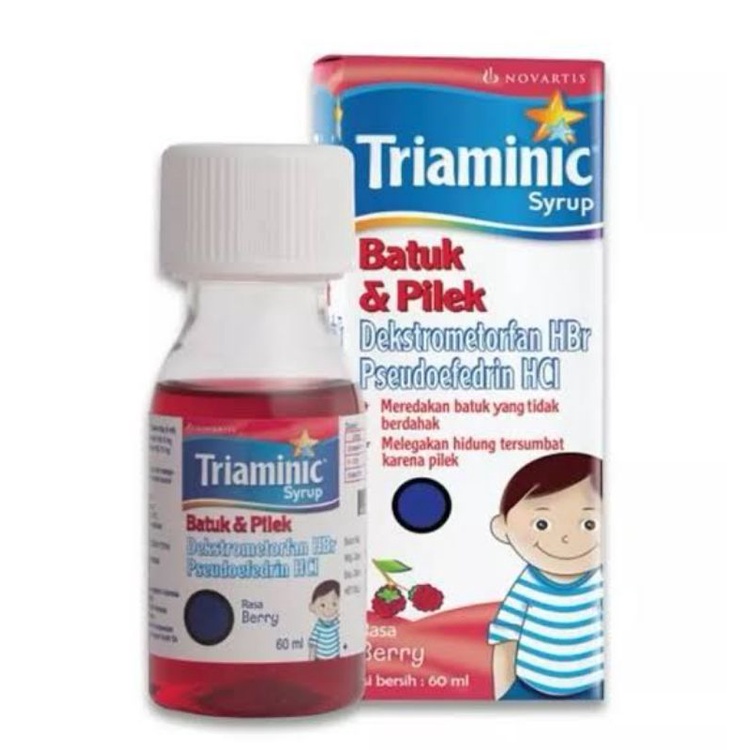 Jual triaminic batuk & pilek anak syrup rasa berry merah syr sirup 60ml ...