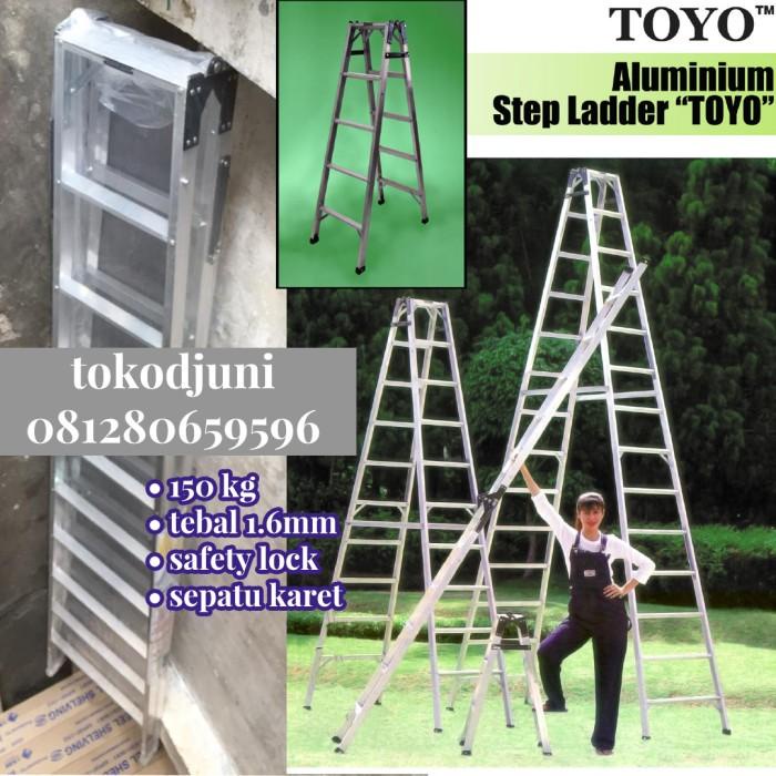 Jual Tangga Lipat Tangga Step Ladder Toyo- Size: 85 Cm Sd 400 Cm ...