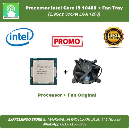 Jual Processor Intel Core I5 10400 Tray + Fan Original (2.9Ghz Socket ...